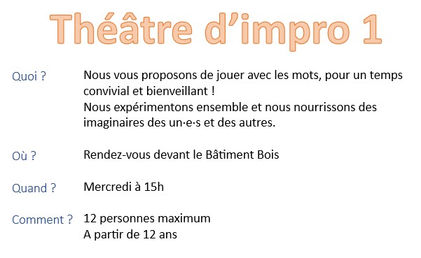 impro-1-2023 – Rencontres d'été du Mouvement des Focolari
